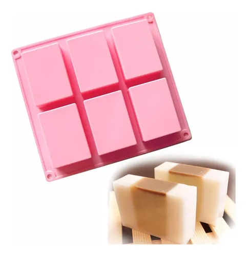 (tm) 6 Cavity Plain Basic Rectangle Soap Diy Mold Silic... | Cuotas sin ... (tm) 6 Cavity Plain Basic Rectangle Soap Diy Mold Silic... | Cuotas sin ...