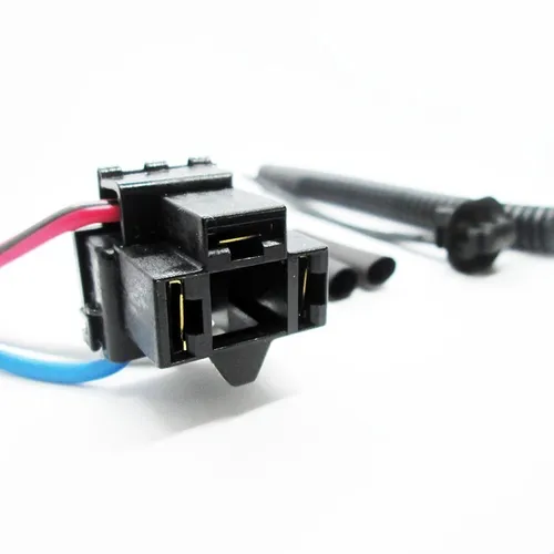 Plug Conector Soquete Farol Lâmpada H4 H5 Preto Cabo 2,50mm