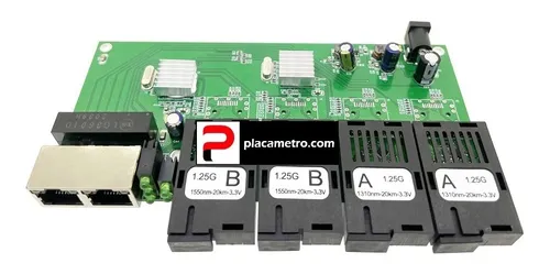 5 - Switch Placa Metro Giga 4gf2ge Conversor De Midia Aabb 5 - Switch Placa Metro Giga 4gf2ge Conversor De Midia Aabb