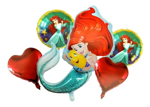 Paquete Globos Fiesta Sirenita Ariel Globo Metalico Figura en venta en ... Paquete Globos Fiesta Sirenita Ariel Globo Metalico Figura en venta en ...