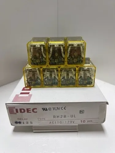Idec Rh2b-ul-ac110-120v Dpdt 8-blade 10a Power Relay W/ Yys | Meses sin ... Idec Rh2b-ul-ac110-120v Dpdt 8-blade 10a Power Relay W/ Yys | Meses sin ...
