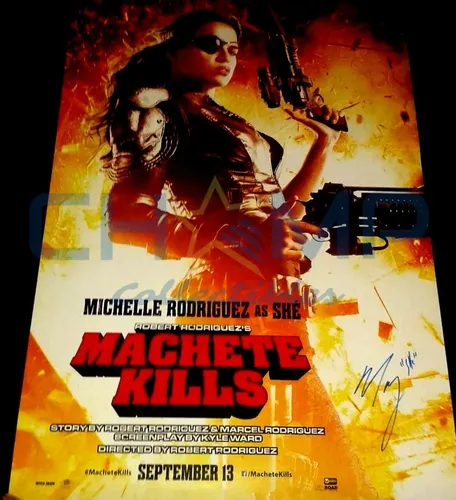 Poster Autografiado Michelle Rodriguez Machete Kills Cartel | Cuotas ...