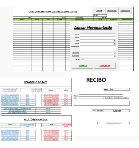 Sistema Livro Caixa Planilha Em Excel Pronta Entrega à venda em Marília ... Sistema Livro Caixa Planilha Em Excel Pronta Entrega à venda em Marília ...