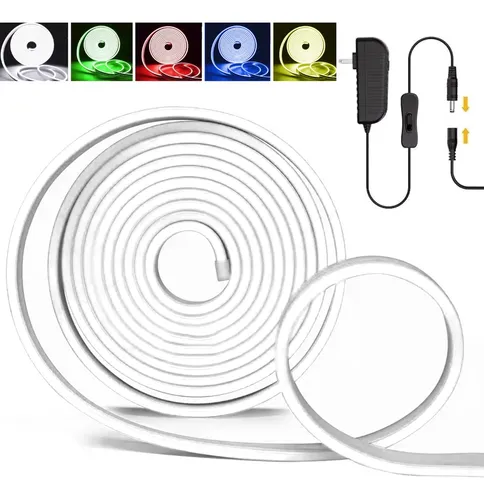 Tira De Luz Neon Flexible Con Control Decorativa 5m 12v Ip65 Mercadolibre