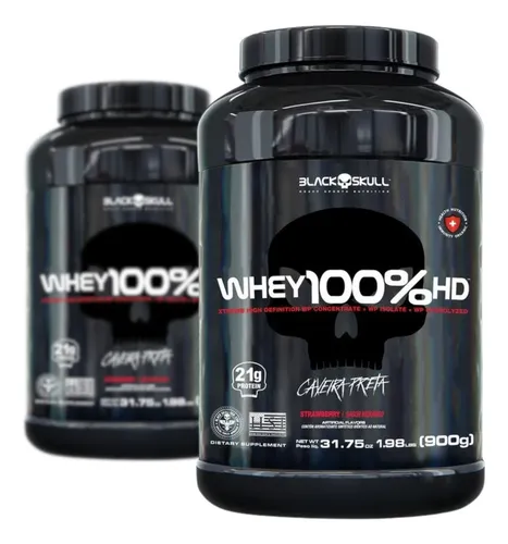 Kit 2x Whey 100 Hd Isolado Concentrado E Hidrolisado 900g Frete Grátis