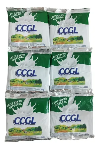 Leite Integral Ccgl 6 Pacotes De 200g | Frete grátis