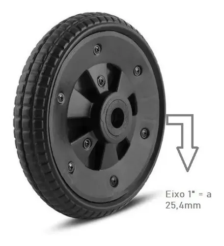 Roda Multiuso Carrinho Carriola Armazem Pneu Maciço 7035 2 | Frete grátis Roda Multiuso Carrinho Carriola Armazem Pneu Maciço 7035 2 | Frete grátis