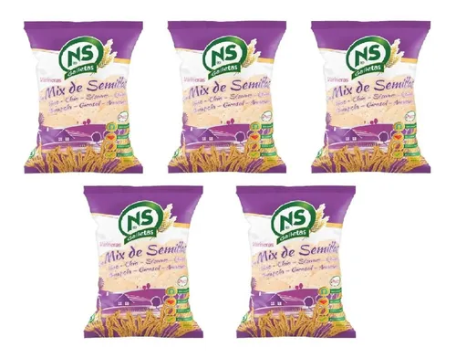 Pack 5 Galletas Marineras Ns Semillas X 350grs