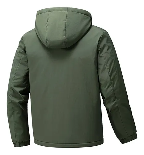 Chaqueta S Para Hombre, Color Liso, Gruesa, Cálida, Manga La | Envío gratis
