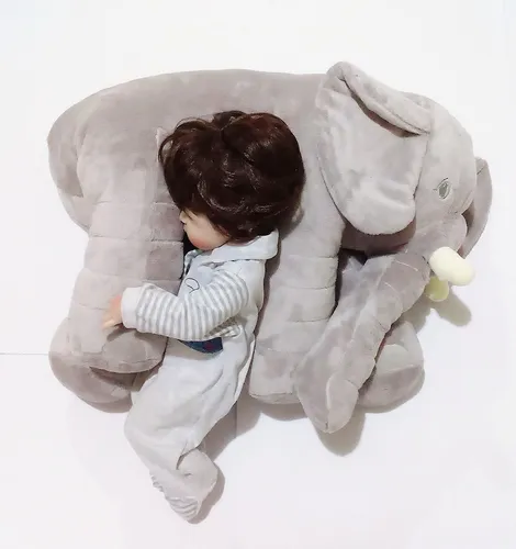 Almofada Elefante Travesseiro Pelúcia Bebê Dormir Cinza | Parcelamento ... Almofada Elefante Travesseiro Pelúcia Bebê Dormir Cinza | Parcelamento ...