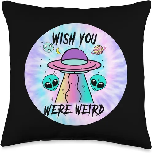 Wish You Were Weird Ufo Alien Aesthetic Tie Dye Pastel Goth Envío Gratis