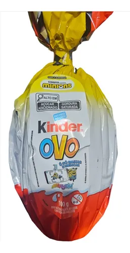 Ovo De Páscoa Minions Kinder Ovo 100g 2024 | Frete grátis