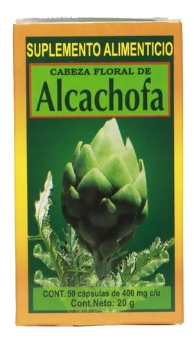 Alcachofa Capsulas Frasco Con 50 De 400ml 100% Natural | MercadoLibre