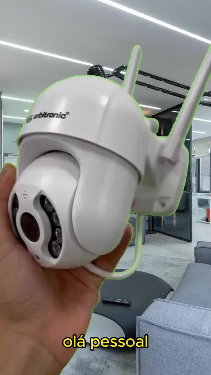Câmera de segurança Orbitronic ORB776 com resolução 1080p branco ...
