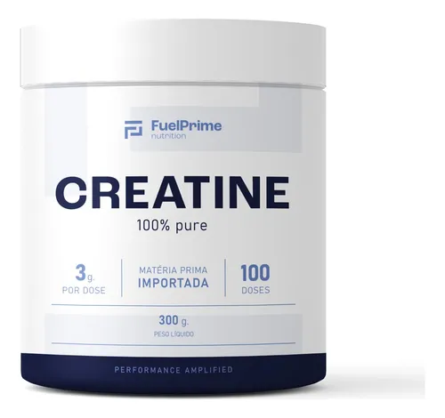 Creatina Monohidratada 100 Pura C Laudo 300g Fuelprime Frete Grátis