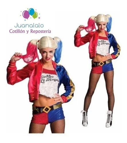 Disfraz Harley Quinn Adolescente Niña Halloween Cotillon