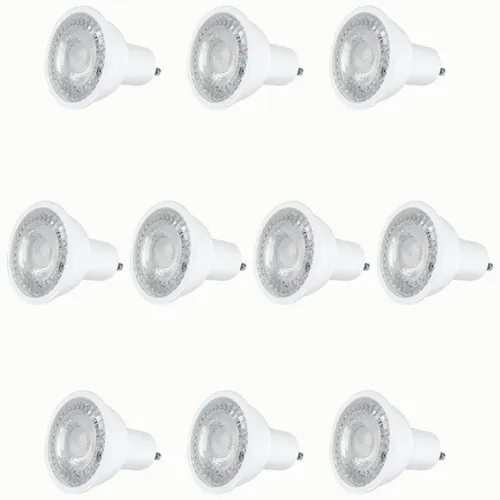 Focos Led 5w Pack 10 Pzas Luz Cálida Base Gu10 Mr16 Aksi Envío Gratis