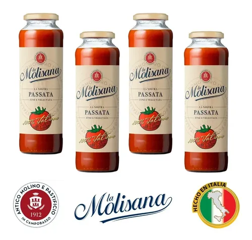Salsa Passata Tomate La Molisana Italia 690gr - Pack X 4 | Envío gratis
