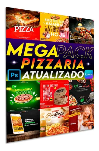 Pack De 1120 Artes Para Pizzaria! Canva + Photoshop +brindes | MercadoLivre Pack De 1120 Artes Para Pizzaria! Canva + Photoshop +brindes | MercadoLivre