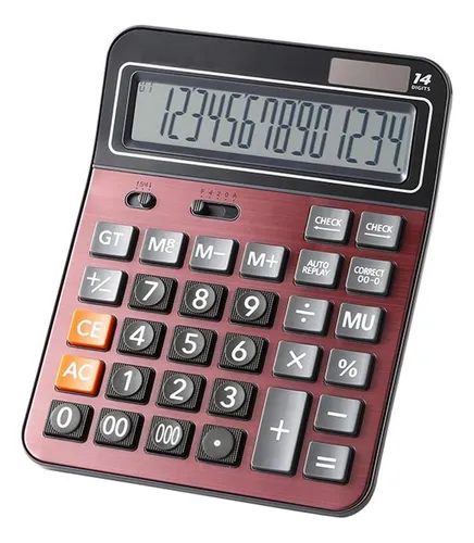 Calculadora De 14 Dígitos Alimentada Por Energía Solar Y | Meses Sin 