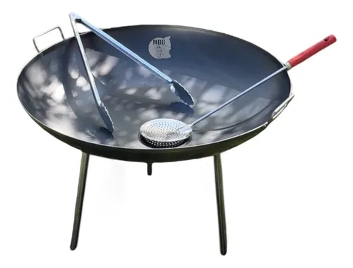 Comal Disco Para Cocinar Discada 50 Cm Con Patas Uso Rudo Negro | Meses ...