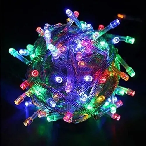 Luces De Navidad X100 220v 4mts Luz Arroz Rgb Blanco