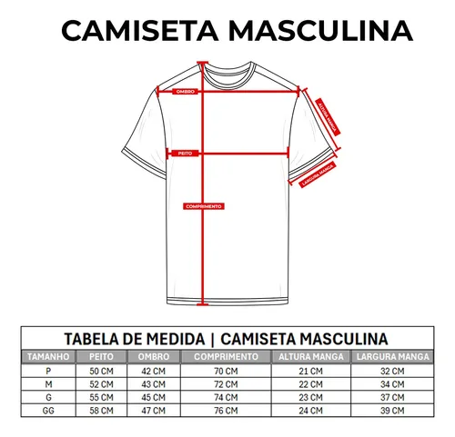 Camiseta Gola Padre Premium Malha Conforto Masculina Básica ...
