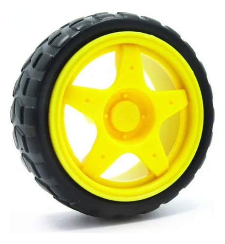 Rueda De Goma De 66 Mm Para Motor De Robotica Arduino | MercadoLibre Rueda De Goma De 66 Mm Para Motor De Robotica Arduino | MercadoLibre