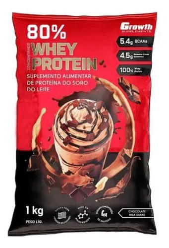 Kit Whey Protein 80 Creatina Creapure 100g Growth Frete Grátis
