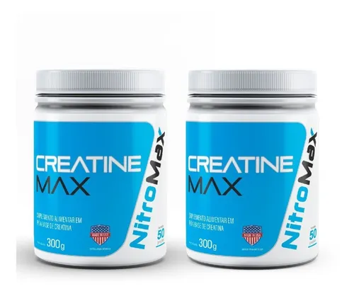 2x Creatina Mono Hidratada E Micronizada 300g Nitromax Frete Grátis