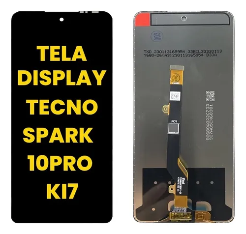 Tela Display Touch Frontal Cristal Tecno Spark 10 Pro Ki7 | Frete grátis Tela Display Touch Frontal Cristal Tecno Spark 10 Pro Ki7 | Frete grátis