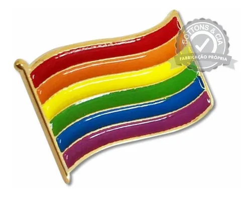 Pin Botton Broche Bandeira Lgbtqia+ Lgbt Arco Iris 05 Und Pin Botton Broche Bandeira Lgbtqia+ Lgbt Arco Iris 05 Und