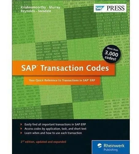 Sap Transaction Codes: Your Quick Reference To Transactions In Sap, De ... Sap Transaction Codes: Your Quick Reference To Transactions In Sap, De ...
