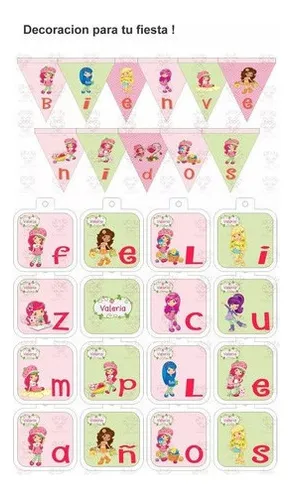 Kit Imprimible Frutillitas Rosita Fresita Invitaciones Y En Venta En Montevideo Montevideo