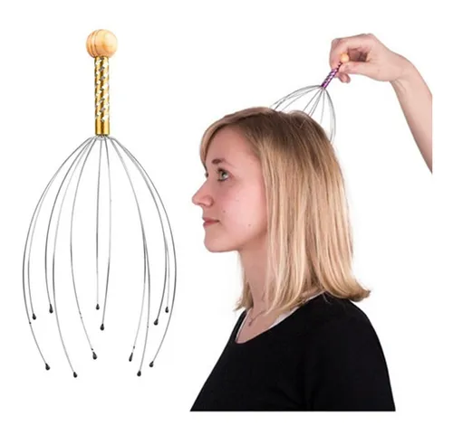Massageador De Cabeça 12 Pontas Anti Stress Relaxante Mercadolivre