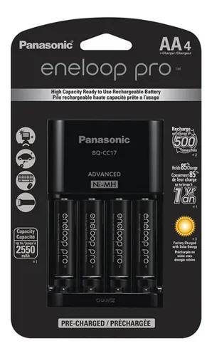 Panasonic Carregador 4 Pilhas Recarregável Eneloop Pro A A Frete Grátis