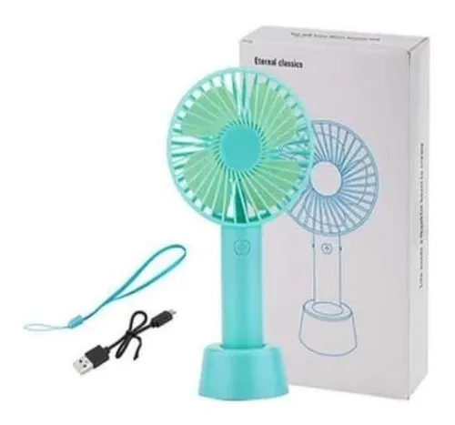 Mini Ventilador Portátil Recargable Base Para Escritorio En Venta En