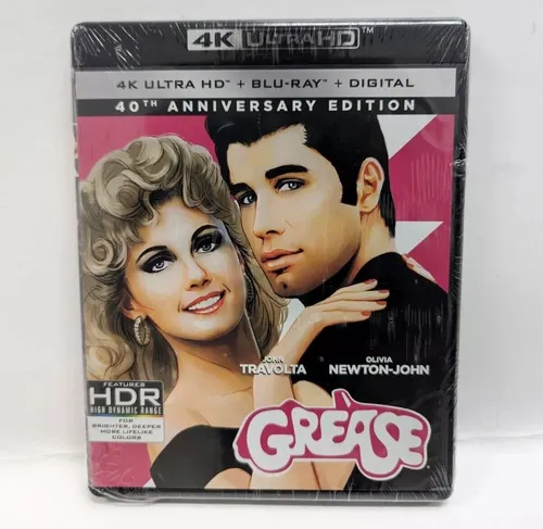 Grease 40th Anniversary Edition 4k Ultra Hd Novo Importado
