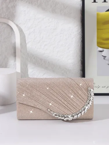 Bolso De Noche Bandolera Plisada Para Socialite, Boda, Fiest | MercadoLibre