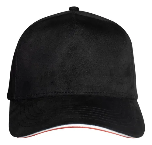 Gorra Lisa Black/black Gamuza Roycaps Curva Negro Ajustable | Meses sin interés