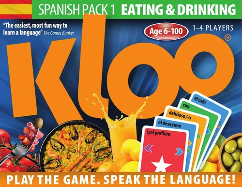 Card Game Kloo Learn Spanish 'food & Drink' Vocabulary | MercadoLivre
