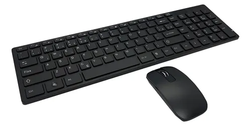Kit Teclado E Mouse Wireless Sem Fio Ultra Slim 2.4ghz Haixia Ley-171 ...