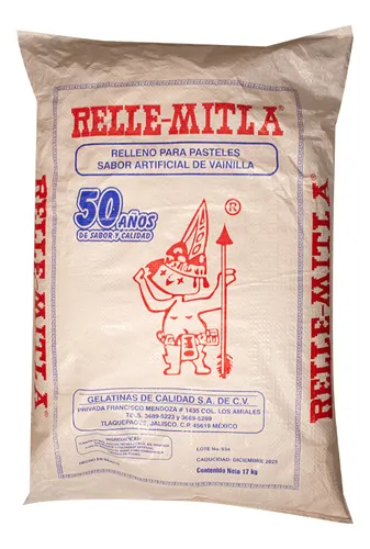 Relle-mitla 17 Kg. Relleno Para Pasteles Sabor Vainilla | Envío gratis