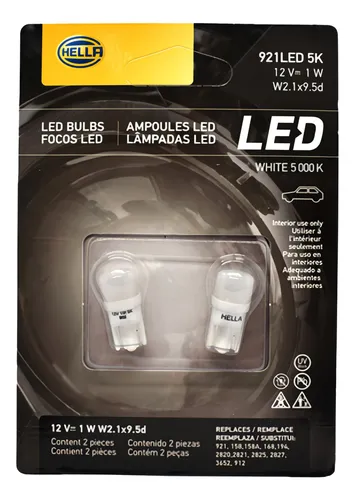 Par Lâmpada Led Pingo Hella Esmagada W5w T10 5000k 2pc 12v ...