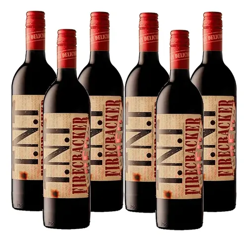 Vinho T.n.t Firecracker Red Blend / Cx 6 Un. | Frete grátis