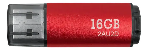 Memoria Usb 16gb Stylos Metalica Usb 2.0 Con Tapa Color Rojo | MercadoLibre