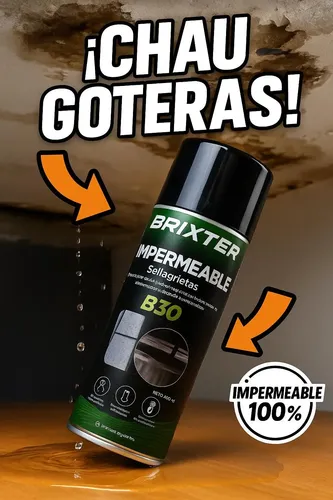 Membrana Sellador Impermeable Aerosol Blanco 500ml Brixter | MercadoLibre