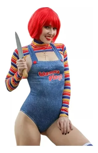 Body Disfraz De Chucky Sexi Para Mujer Halloween Meses Sin Interés