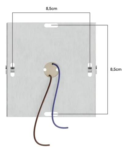 Arandela 6 Frisos Grande Externa Em Alumínio Para Parede Muro Cor Preto ...