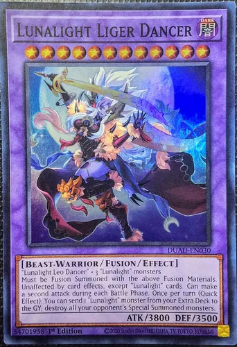 Lunalight Liger Dancer Super Rara Duad-en030 Yugioh! Tcg Lunalight ...